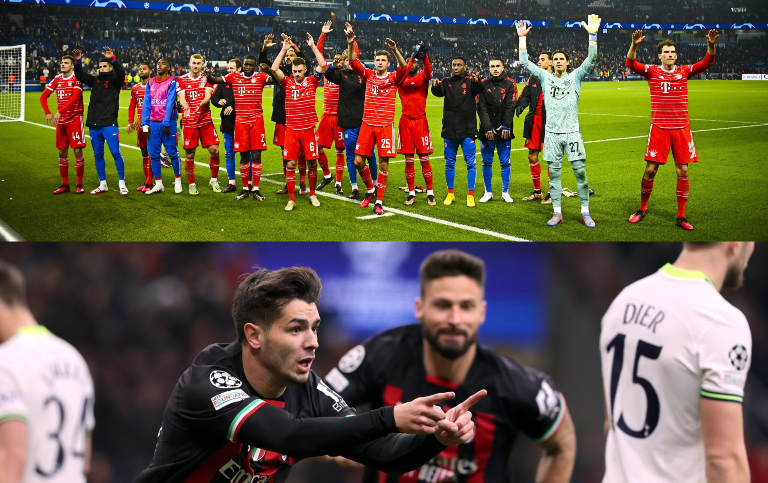 FC Bayern Múnich y AC Milán toman ventaja en los octavos de la ...
